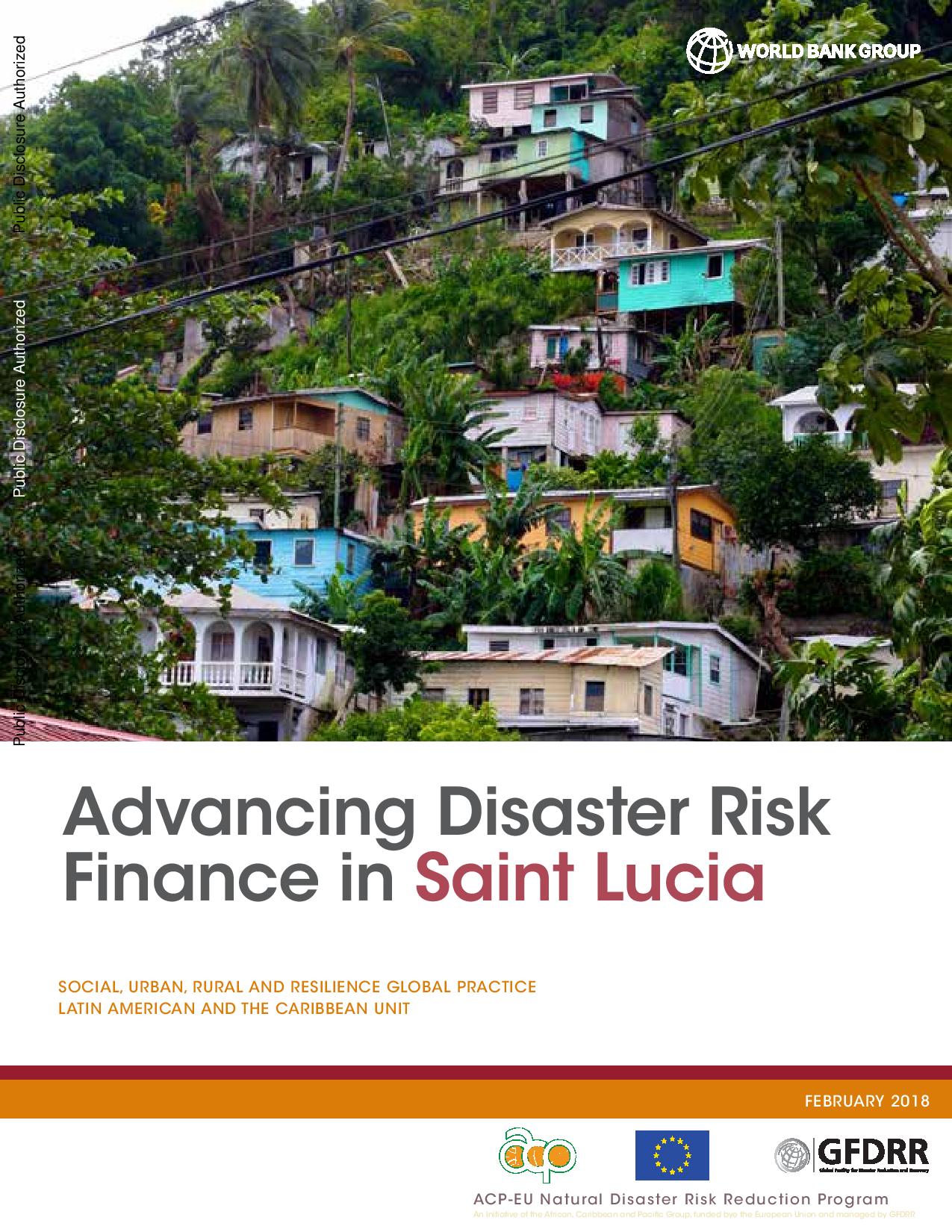 Advancing Disaster Risk Finance in Saint Lucia | GFDRR
